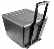 Contenitore isotermico PPE-Polibox Trolley col.nero